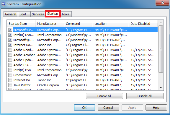 How to Change Startup Programs Windows 7? - Schemaninja