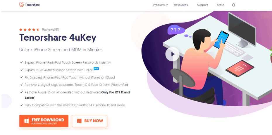 Tenorshare 4uKey Review 2023- Reset Any iOS Passcode